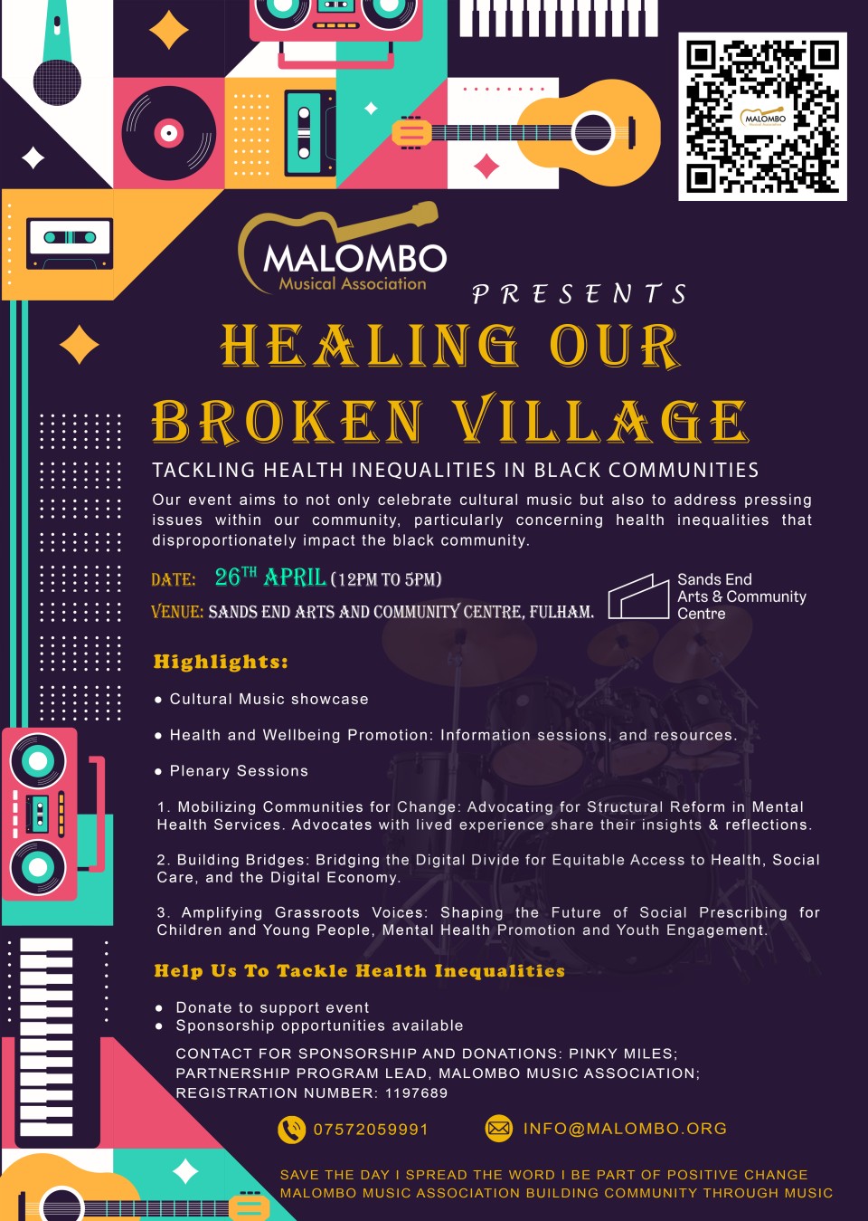 Malombo Musical Association presents Healing Our Broken Village - Sands ...