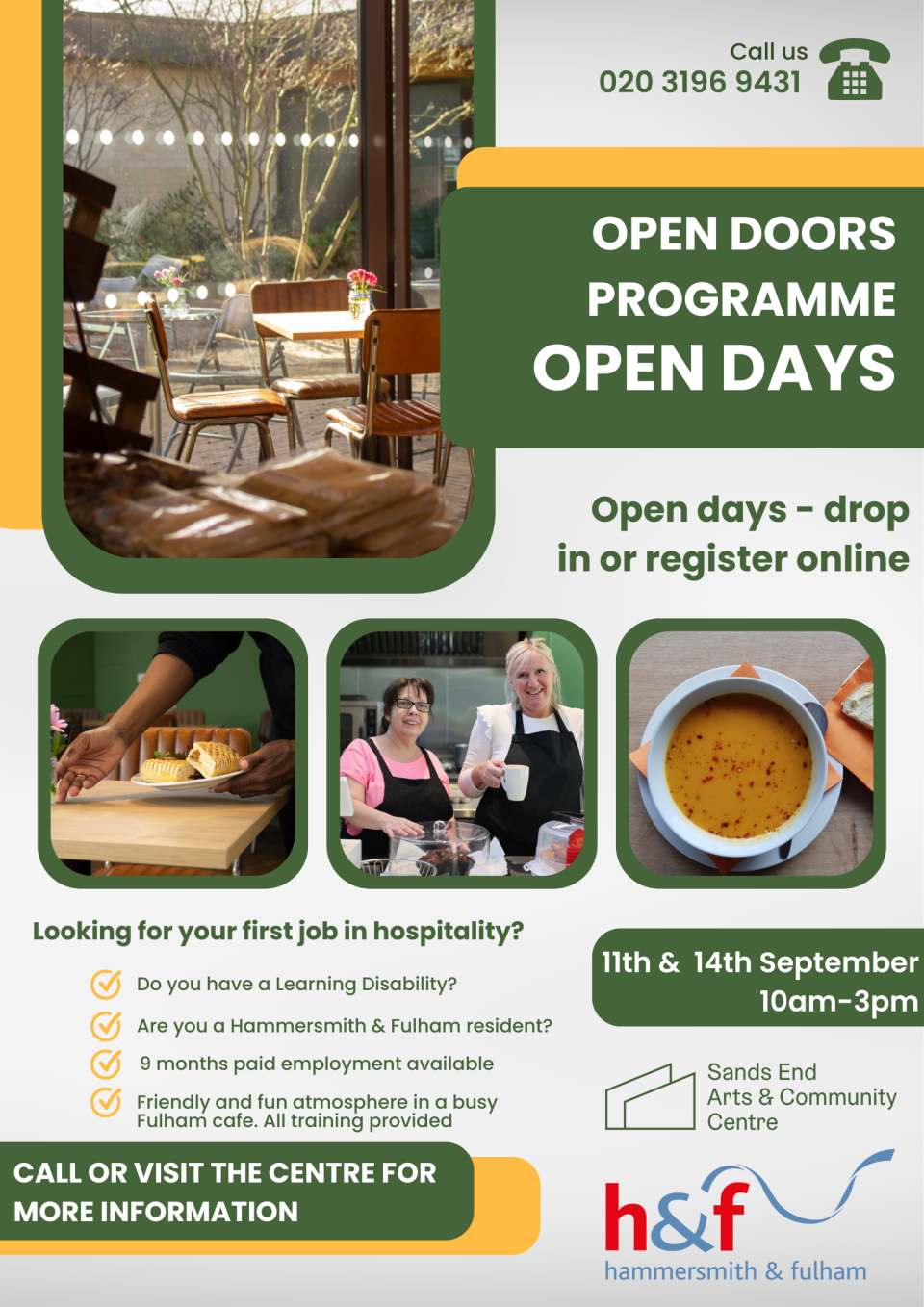Open Doors open days - Sands End Arts & Community Centre